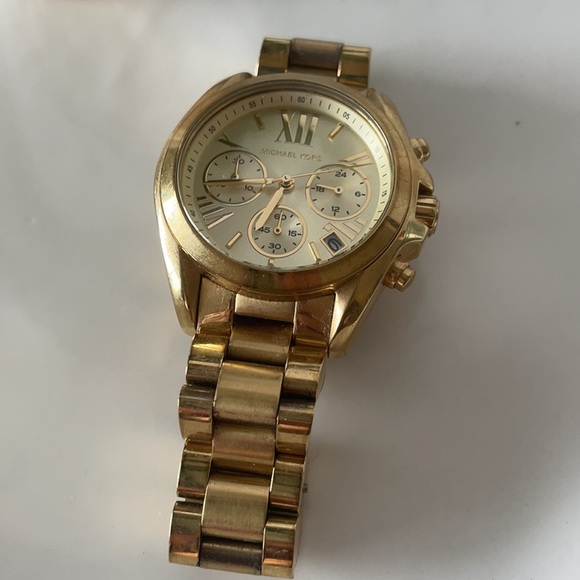 Michael Kors | Accessories | Michael Kors Ladies Gold Tone Watch Mk5798 ...